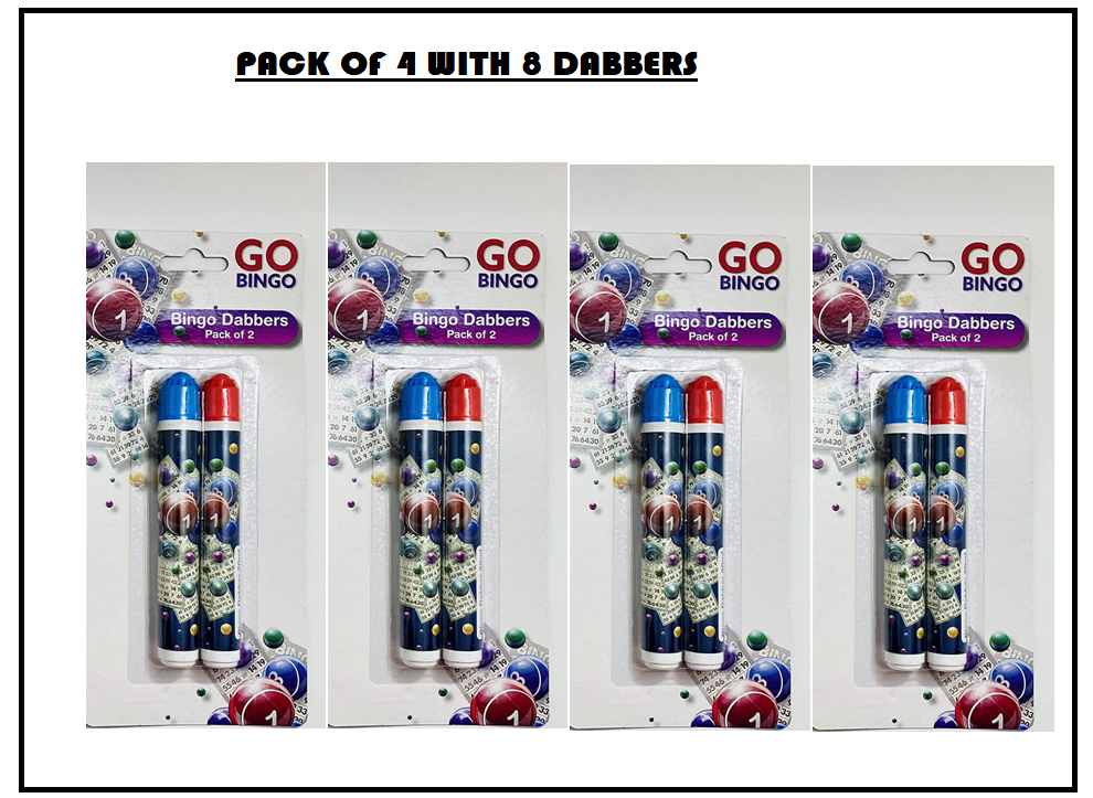 BINGO DABBERS MULTICOLOURED DABBERS DOT PENS NON GRIP PACK OF (1,2,3,4 ...