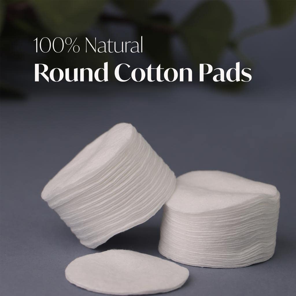 Round Cotton Pads - 120 Count (1 Packs of 120) Lint-Free 100% Pure Cot ...